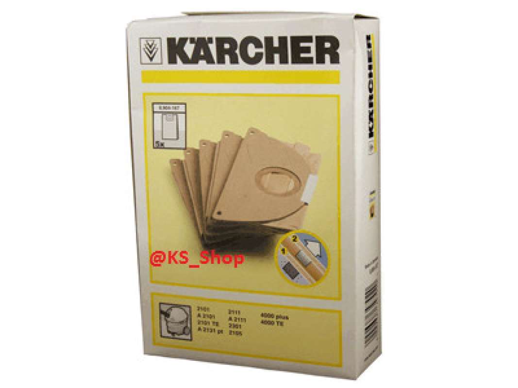 Promo Karcher | Paper Bag For A2101 Vacuum Cleaner | @5pcs / Box Diskon ...