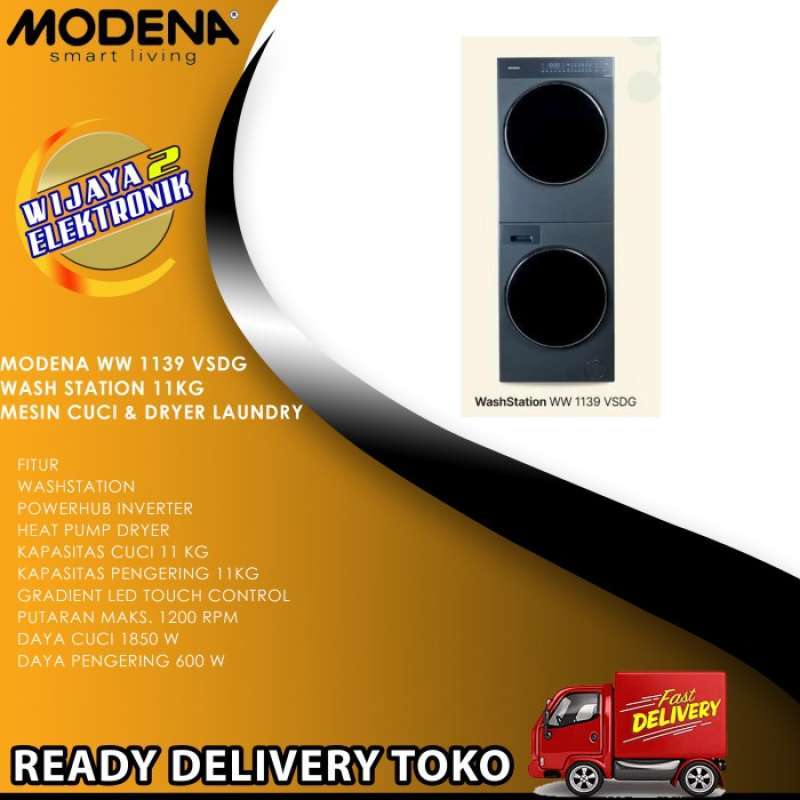 Promo Modena Ww 1139 Vsdg - Wash Station Mesin Cuci & Dryer Laundry ...