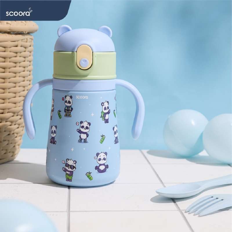 Jual Scoora Tobi Botol Minum Stainless Anak 2in1 Gagang Handle Dan Tali - Pink Di Seller Asibayi ...