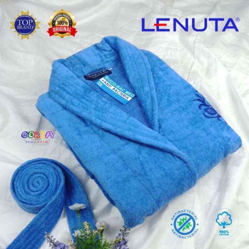 Promo Kimono Handuk Mandi Dewasa Lenuta Bakterial-varian Warna Terbaru 2024 - Biru L Diskon 50% ...