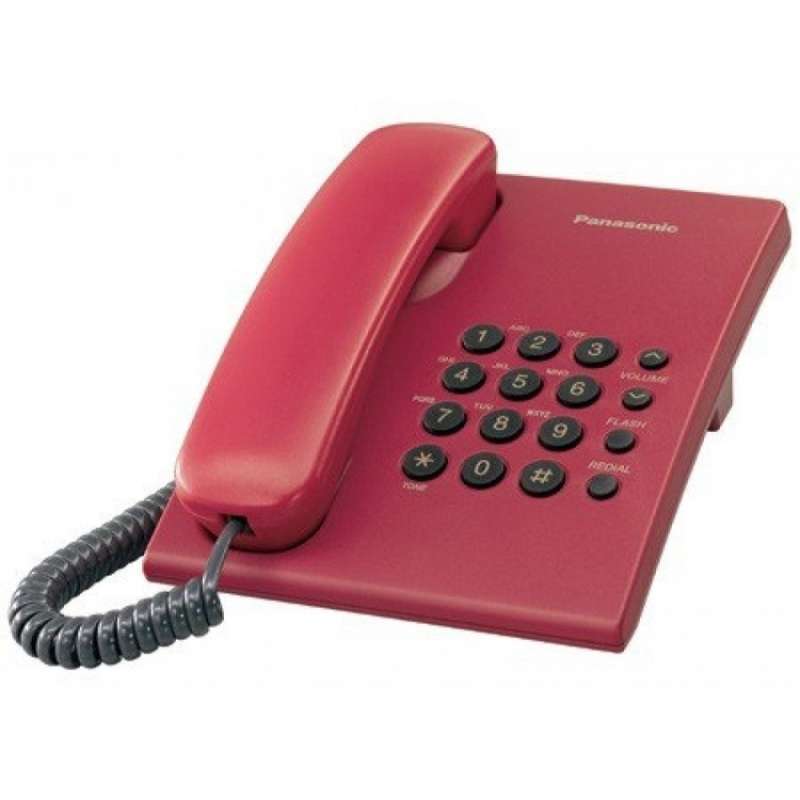 Jual Panasonic Kx-ts505 - Red Telepon Meja Kantor Kx-ts505 (red) - Kx ...