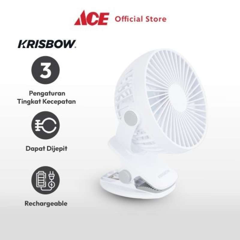 Promo Ace Krisbow 5 Inci Kipas Angin Emergency Klip Diskon 23% Di ...