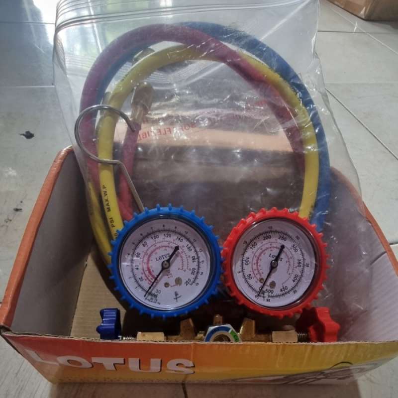 Promo Paket Manifold Doble + Selang R410 / R32 Cod Diskon 23% Di Seller Hayami Store - Tebet ...