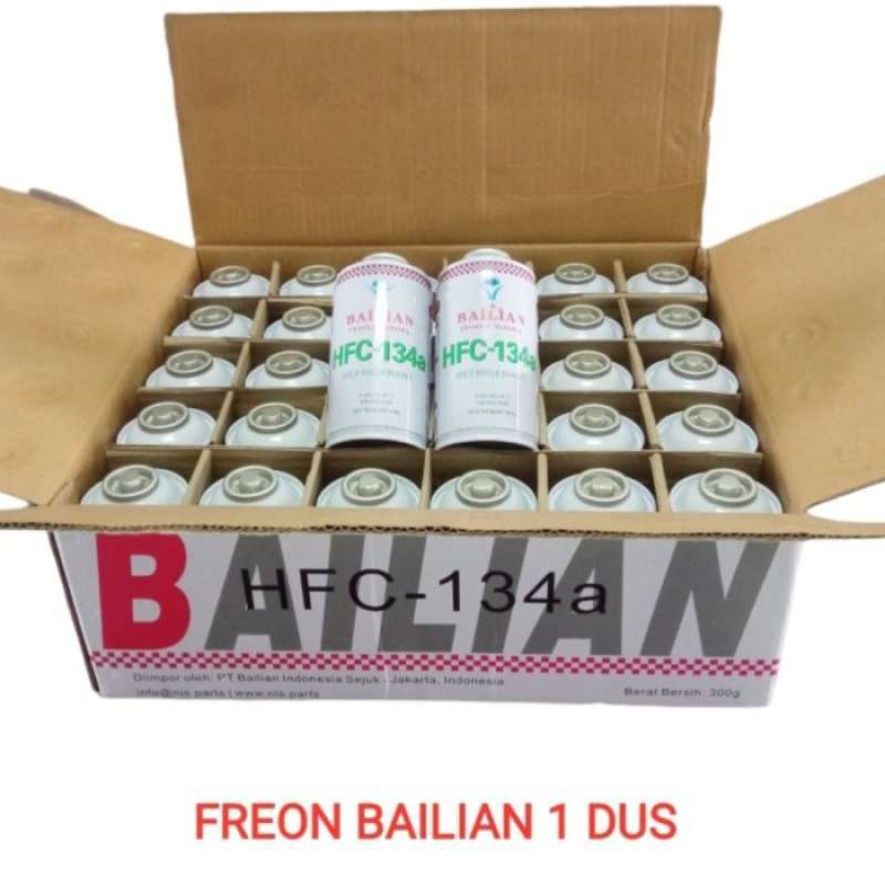 Promo 1 Dus Freon Kaleng Asli Bailian Freon Ac Mobil R134a 30 Botol ...