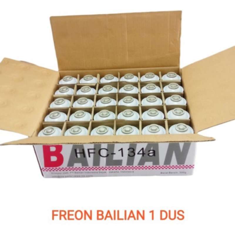 Promo 1 Dus Freon Kaleng Asli Bailian Freon Ac Mobil R134a 30 Botol ...