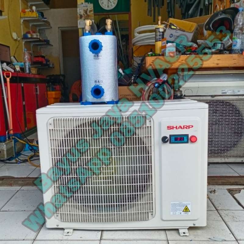Promo Water Chiller 2pk Dengan Outdoor Ac Sharp Untuk Kolam Ikan Mesin ...