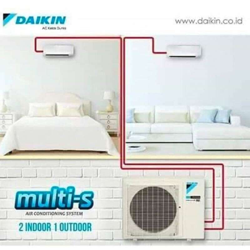 Promo Daikin Ac Multi Split Inverter 1.5pk - 2mkc30qvm4 - 1/2 + 3/4pk ...