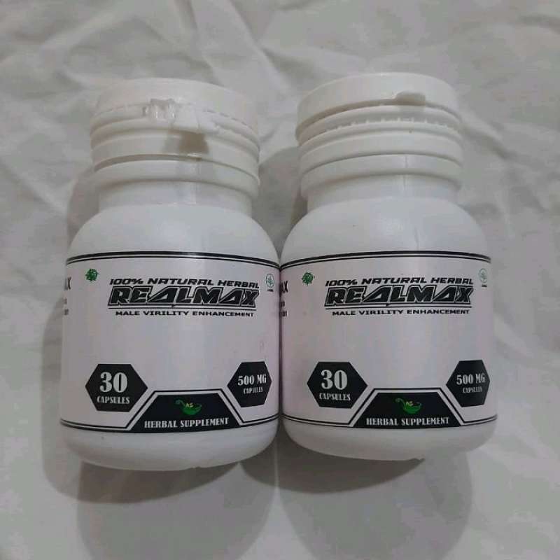 Jual Realmax 100% Natural Suplement Herbal Kapsul Real Max ( 30 Capsule ...