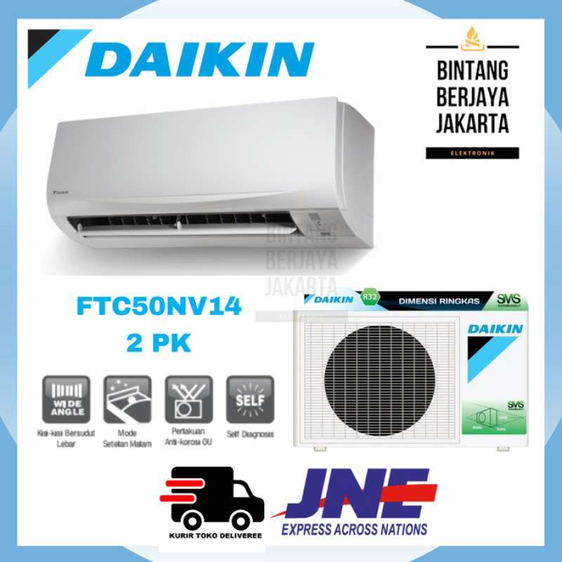 Promo Daikin Ftc50nv14 / Ftc 50 Nv Ac Split Standard Putih 2pk Diskon ...
