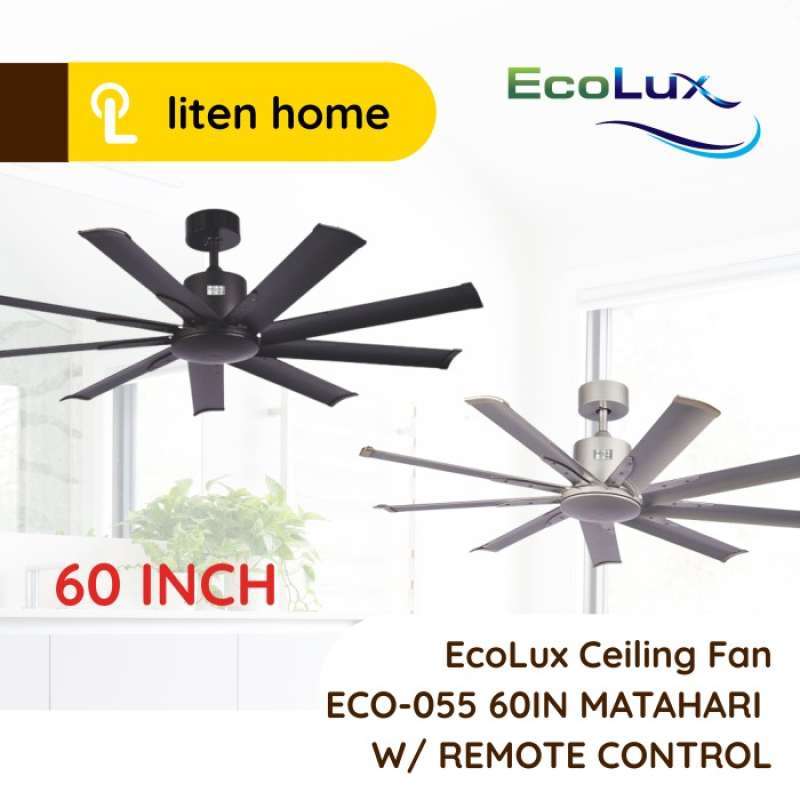 Promo Kipas Angin Plafon Dengan Lampu/modern Fan Ecolux Matahari 60 ...