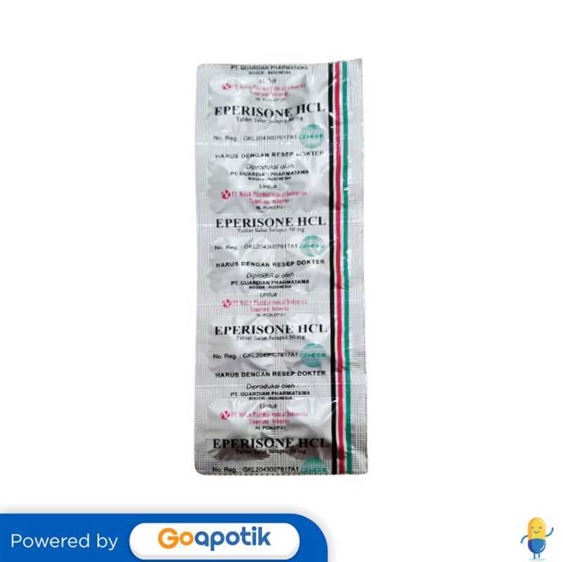 Jual Eperisone Hydrochloride Nulab 50 Mg Strip 10 Tablet Di Seller ...