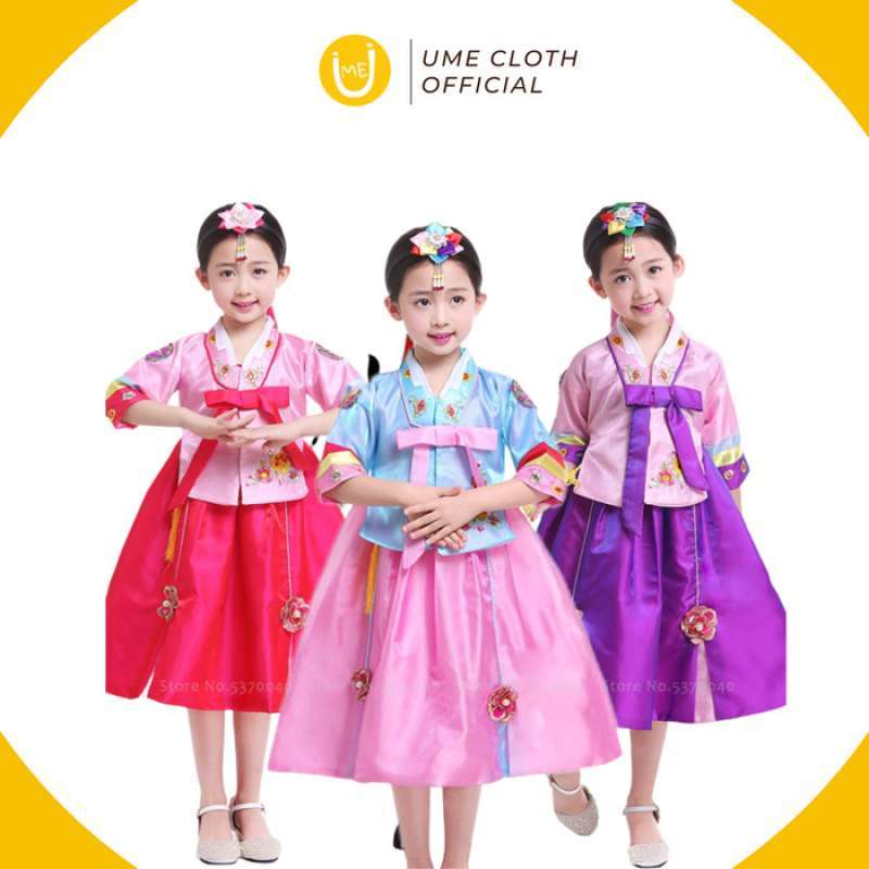 Jual Korean Hanbok - Baju Adat Tradisional Korea Anak Perempuan 1-15 ...