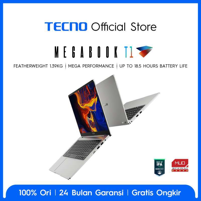 Jual Tecno Megabook T1 R5 - 16gb+512gb, Amd Ryzen 5 Processor, 1.39kg ...