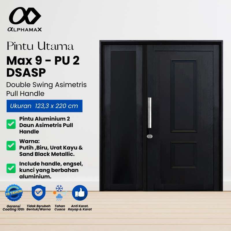 Promo Alphamax Max 9 Pu2-dsasp Pintu Rumah Pintu Kamar Pintu Pembatas ...