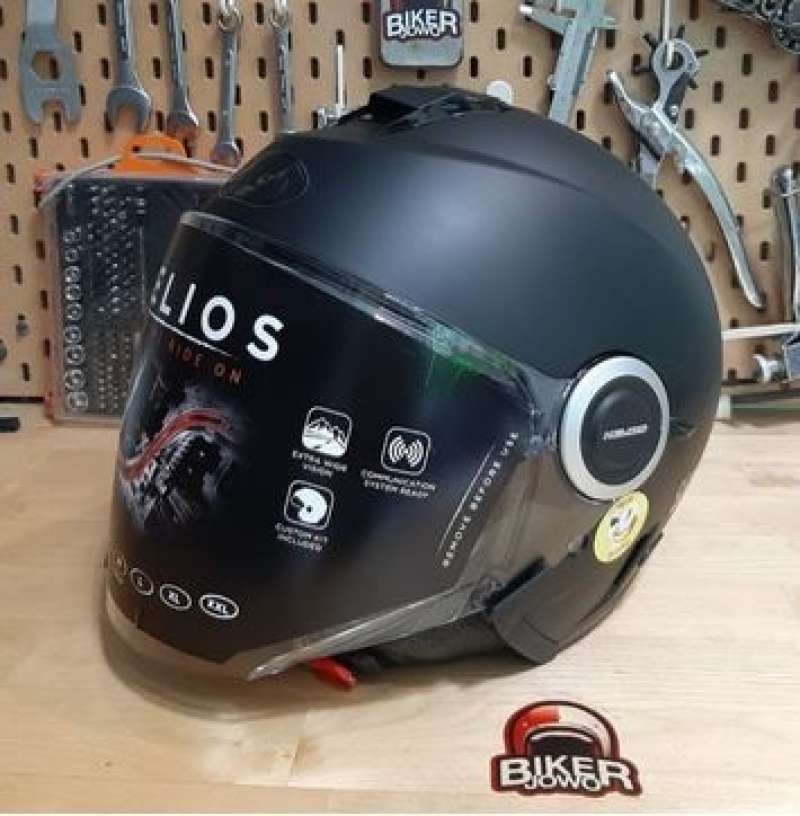 Jual Helm Airoh Helios Jet Solid - Series - L Black Matt Di Seller ...