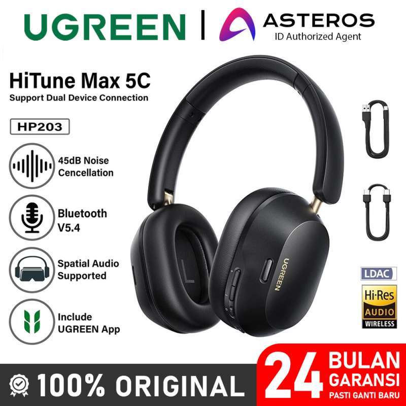 Jual Ugreen Exclusive Hi-res Hitune Max5c Anc Wireless Bluetooth Headphone Active Noise ...