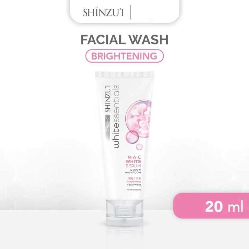 Promo Shinzui Whitessentials Brightening Facial Wash Snow Mushroom 20ml ...