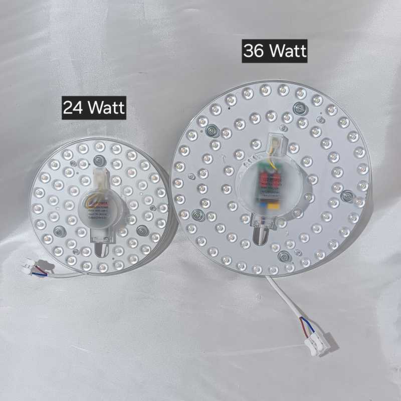 Jual Led Modul Ceiling Refil 36 Watt Dan 24 Watt Magnet Cahaya 3 Warna ...