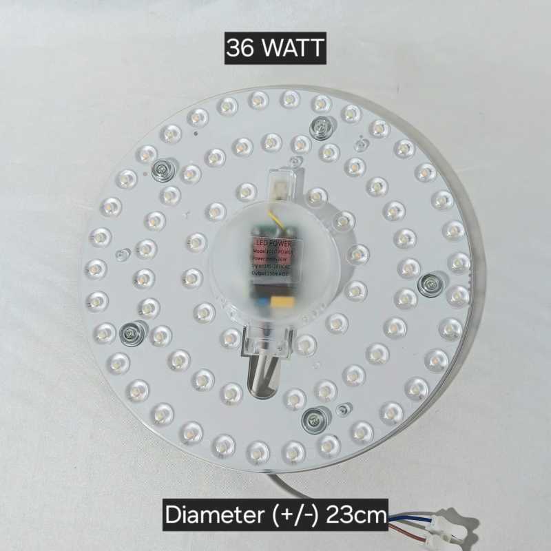 Jual Led Modul Ceiling Refil 36 Watt Dan 24 Watt Magnet Cahaya 3 Warna ...