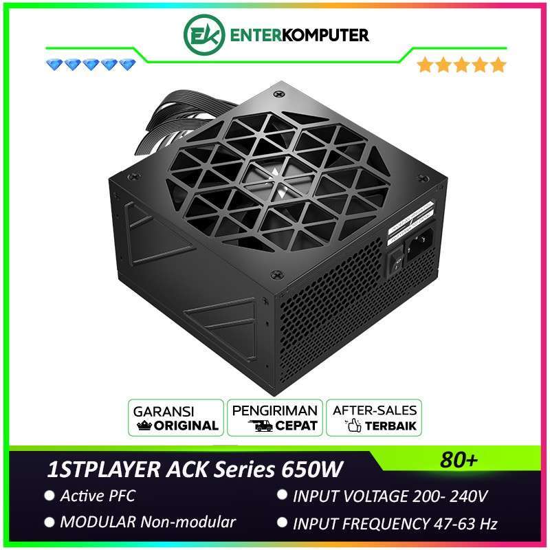 Jual 1stplayer Ack Series 650w Ha-650ac1 80+ Certified With Embossed ...