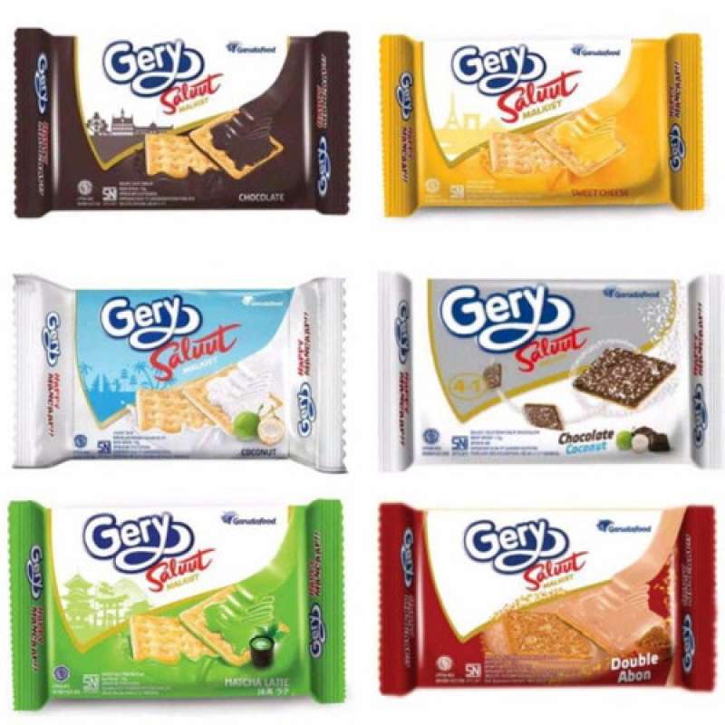 Promo Gery Saluut Malkist Matcha / Coconut / Abon / Coklat / Coklat ...