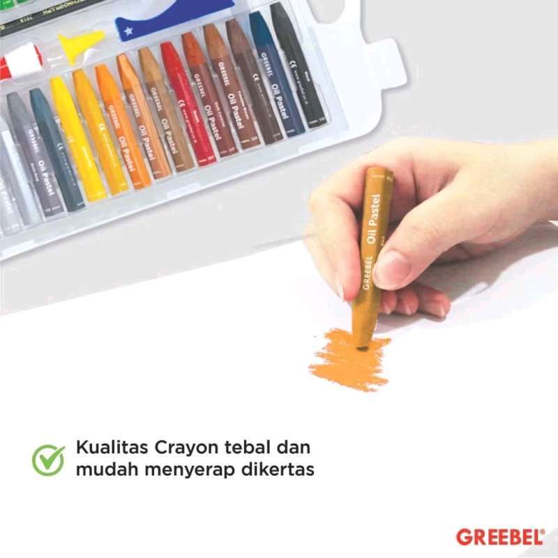 Promo Greebel Crayon 72 Warna / Oil Pastel Greebel 72 Warna Diskon 16% ...