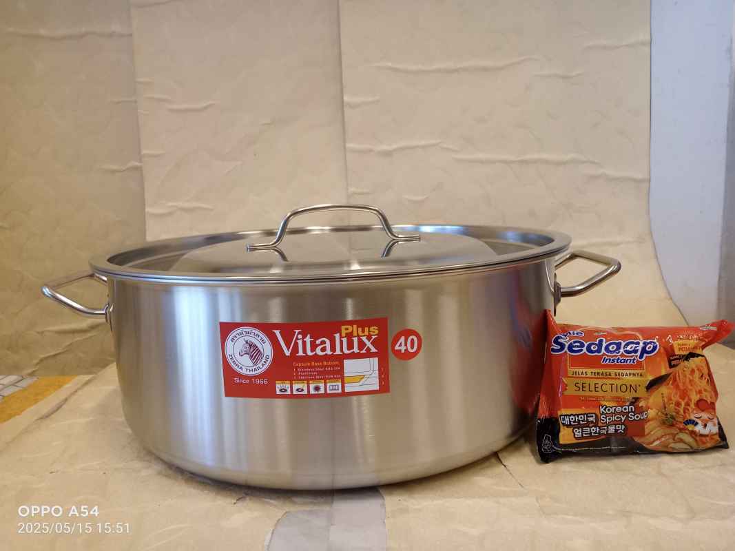 Jual Zebra Vitalux 40cm Stock Pot Panci Ceper Stainless Steel Sultan 18 ...
