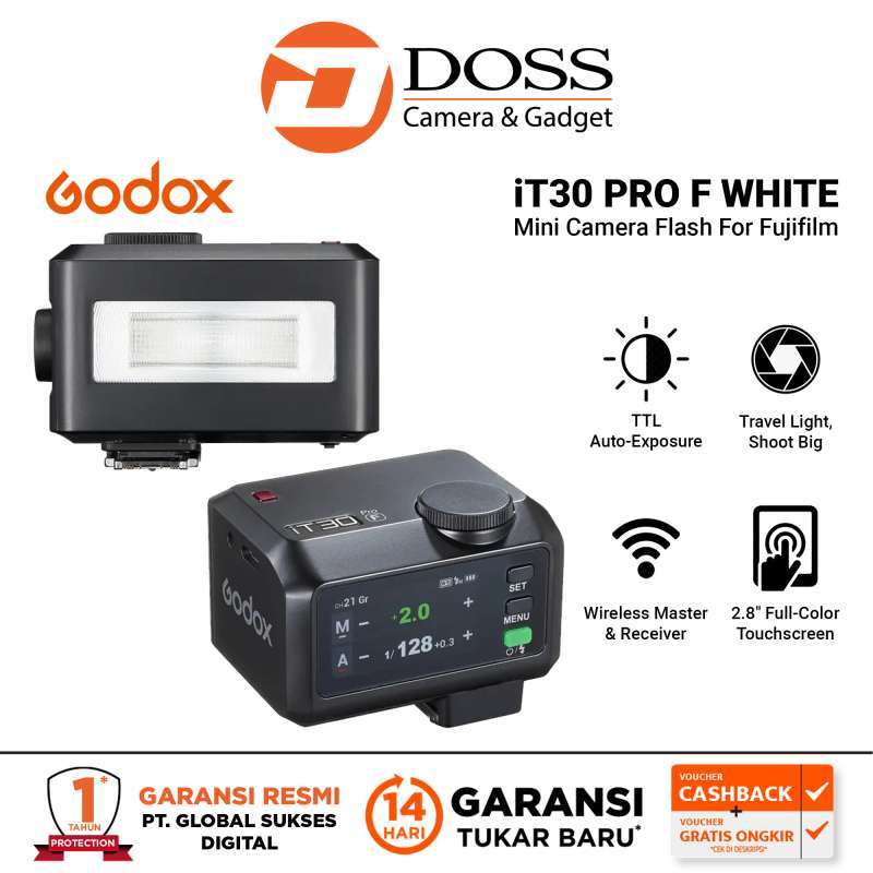 Jual Godox It30 Pro Mini Iflash Camera Flash Black It30pro - Fujifilm ...