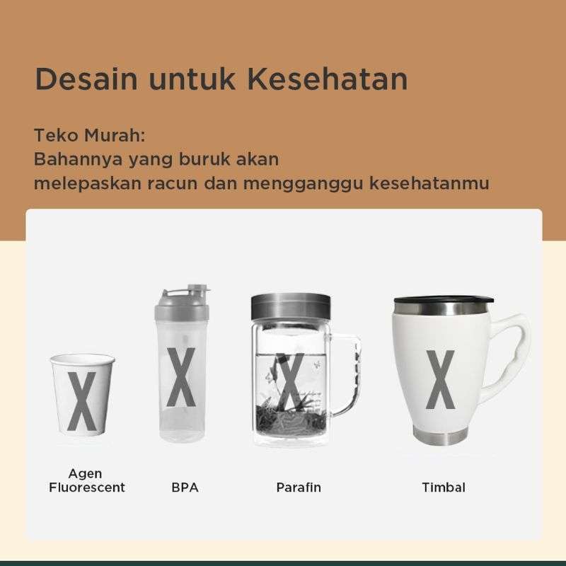 Promo Miniso Official Teko Teh Dengan Saringan Kaca Tempat Teh / Kopi ...