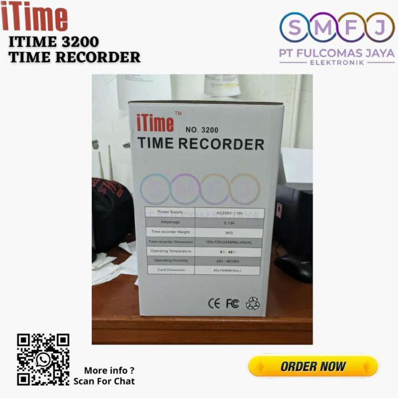Jual Itime 3200 Mesin Absensi Kartu / Mesin Absen Karyawan Manual Time ...