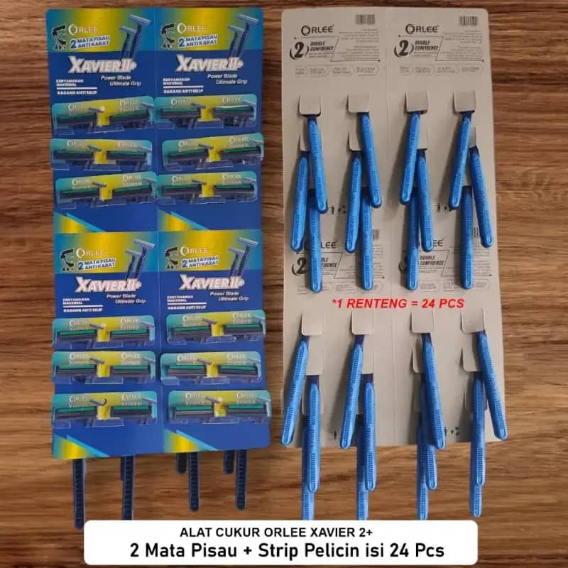 Jual Isi 24 Pcs 1 Renceng Renteng Grosir Alat Potong Manual Set Cukur ...