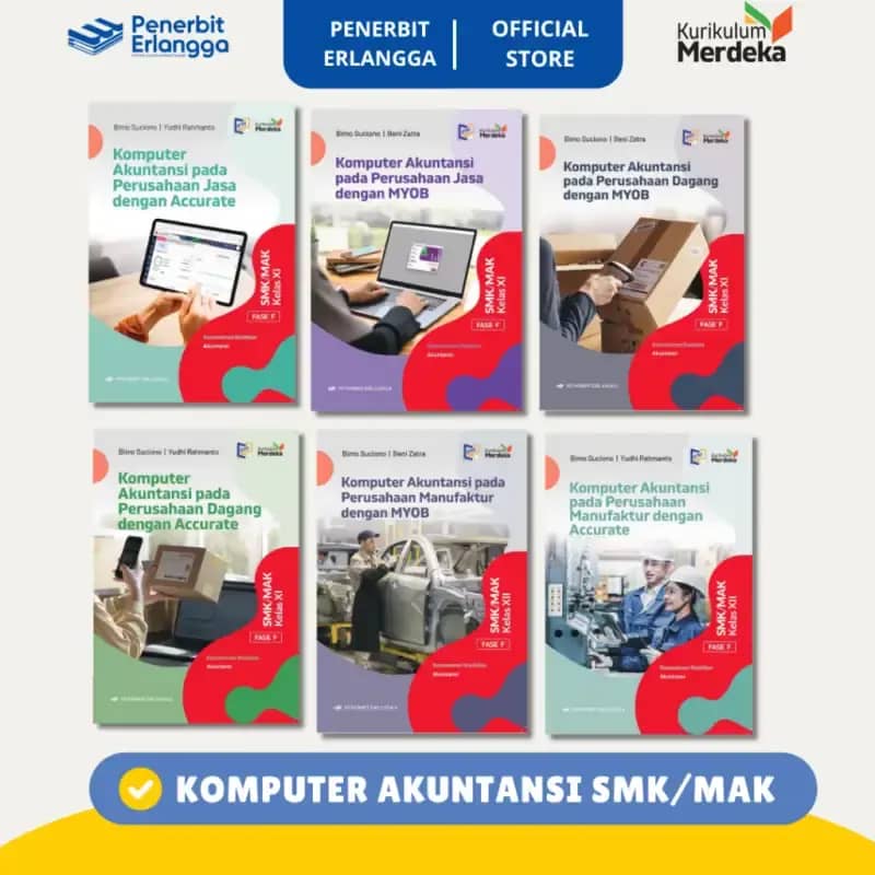 Jual [erlangga Official] Komputer Akuntasi Pada Perusahaan Kelas 10 Smk/mak - Kurikulum Merdeka ...