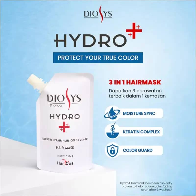 Promo Diosys Hair Mask 125gr Hydro + Keratin Repair Plus Color Guard ...