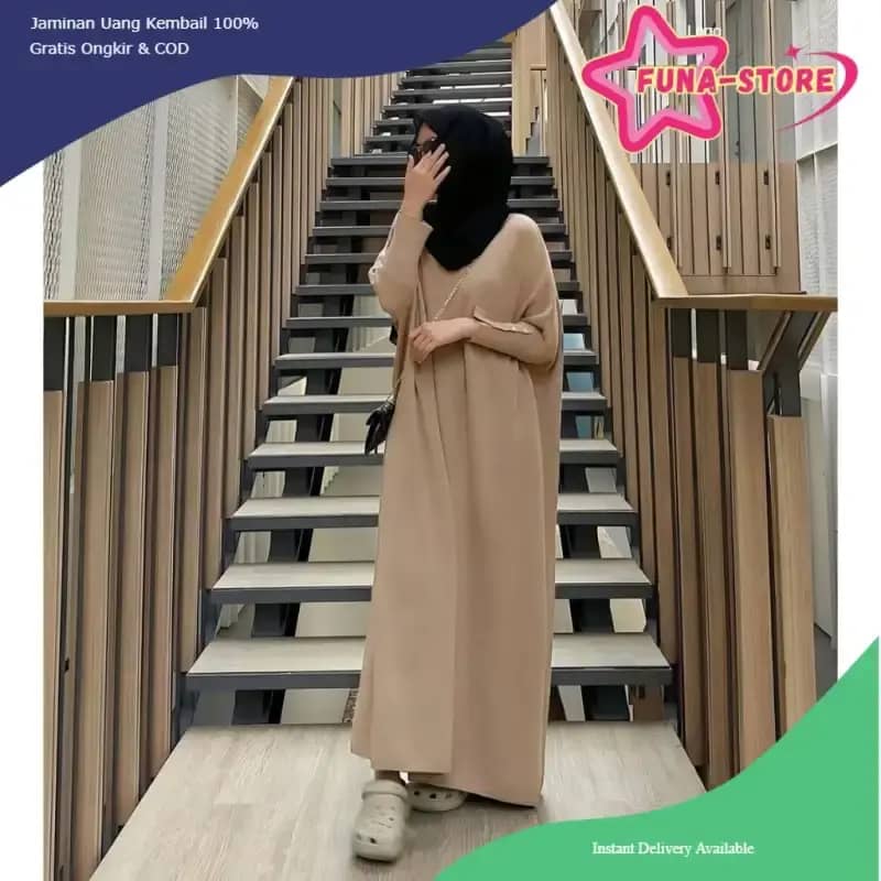 Jual Gamis Syari Cream 🏷️ Model Kekinian, Premium, & Harga Murah ...