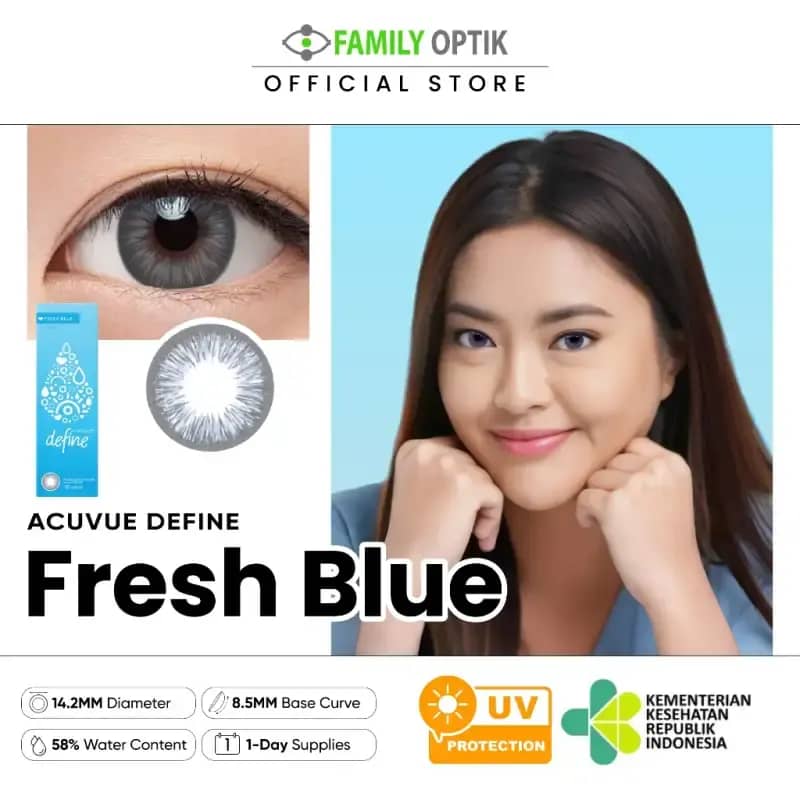 Promo Acuvue Define 1 Day Fresh Blue 5 Pasang Soflens Warna Harian ...