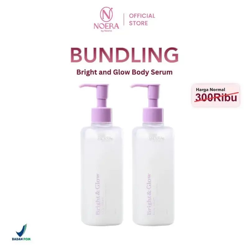 Promo Noera Bundling 2 Pcs Bright & Glow Body Serum | Body Serum ...