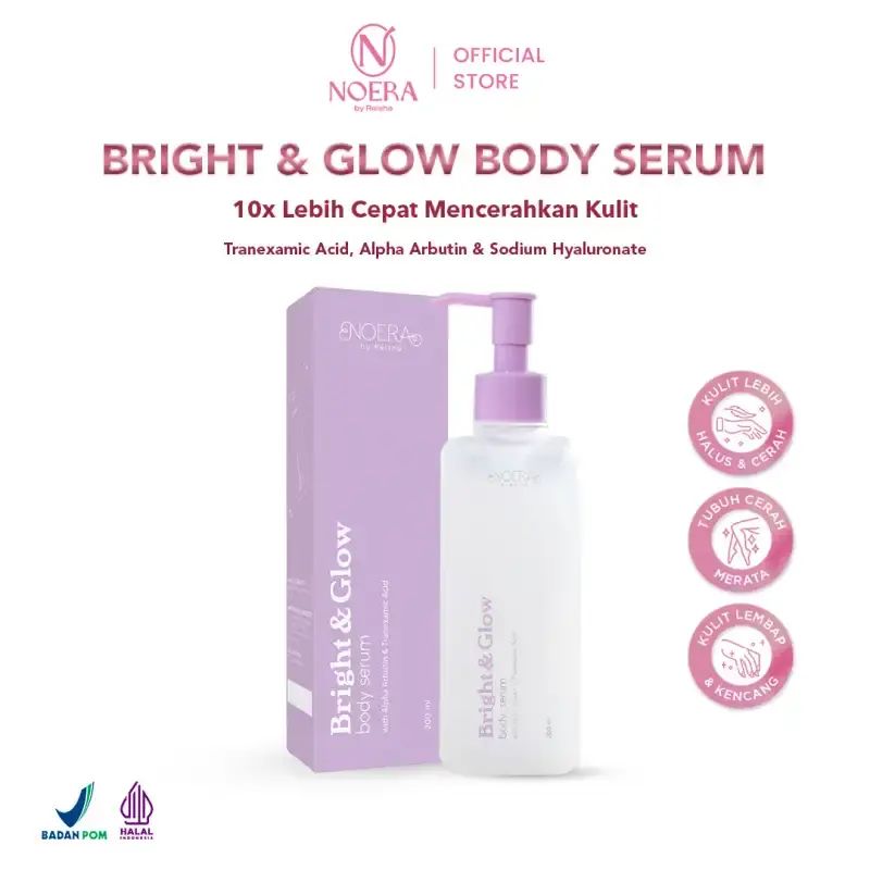 Promo Noera Bundling 2 Pcs Bright & Glow Body Serum | Body Serum ...