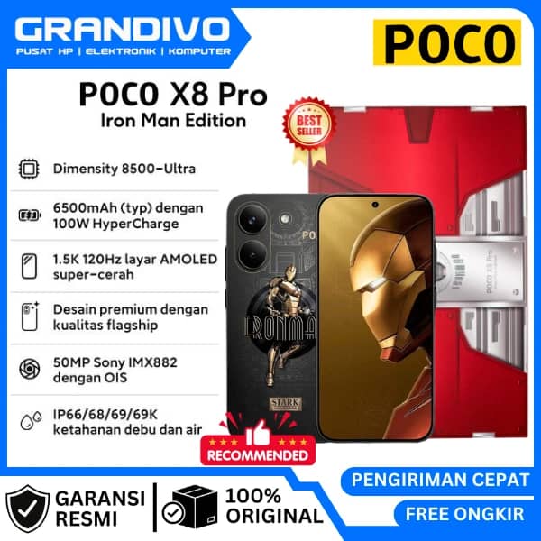 Jual (limited Edition) Xiaomi Poco X8 Pro Ironman Edisi 12gb/512gb ...