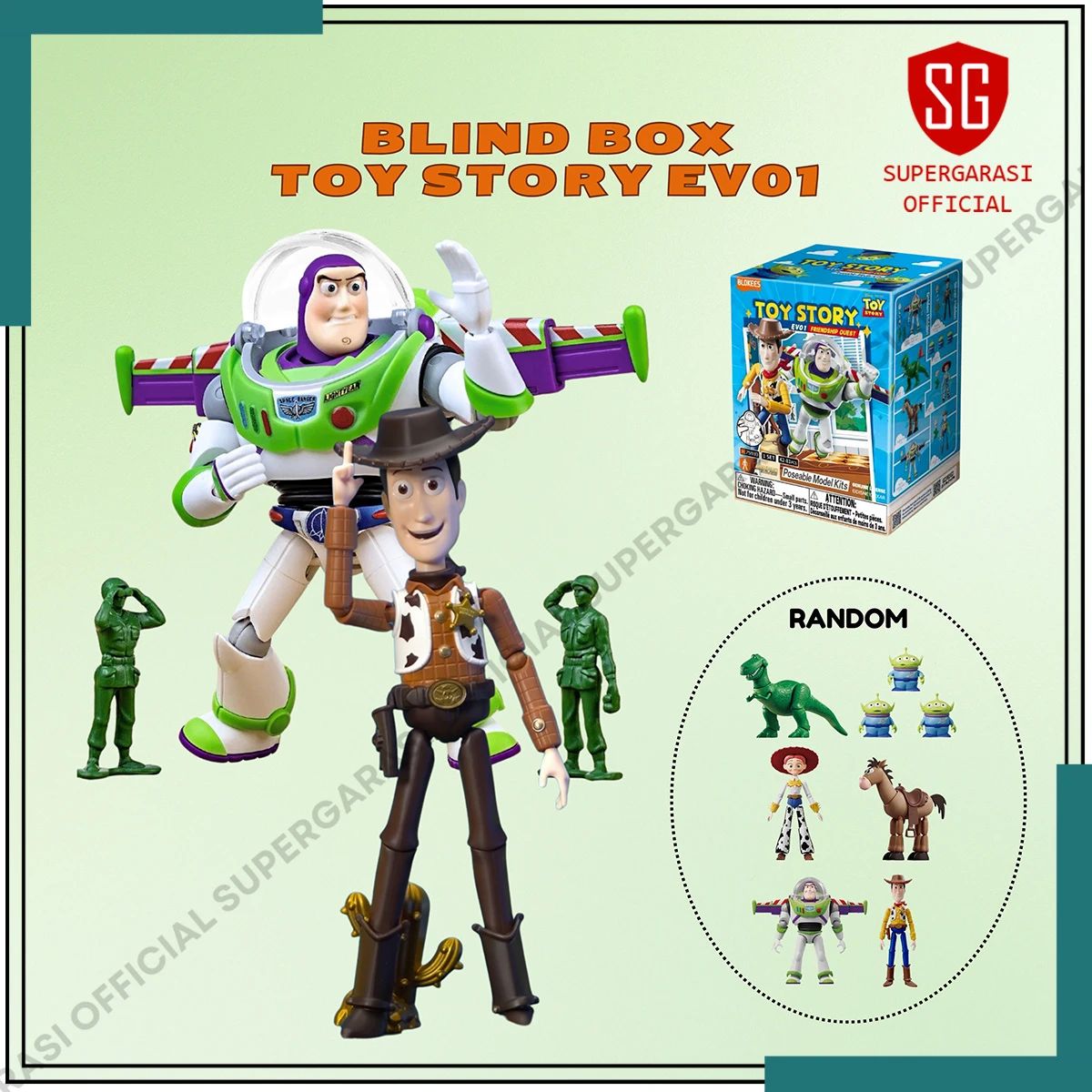 Promo Blokees Blind Box Action Figure Toy Story Elite Version 01 75933 ...