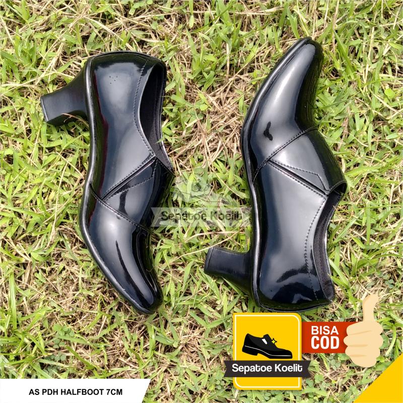 Jual Sepatu Dinas Psh Psk Pdh Bhayangkari Persit Pns Polwan 7cm Kilap ...