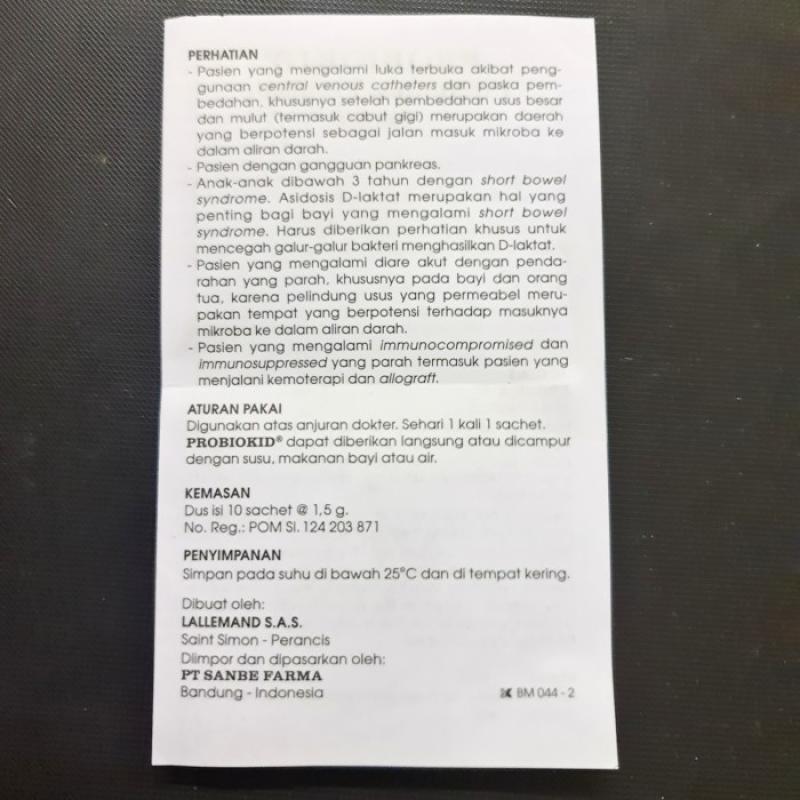 Jual Probiokid Sanbe ( Probiotik Prebiotik ) 1 Dus Isi 10 Sachet Di ...