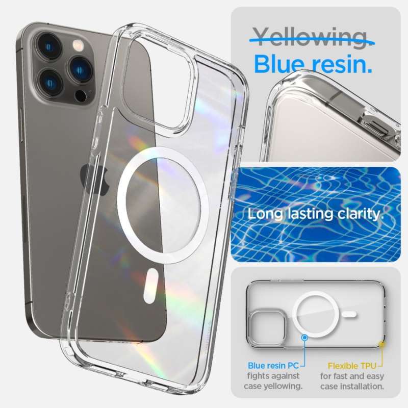 Promo Case iPhone 14 Pro Max Plus Spigen Ultra Hybrid MagSafe Clear ...