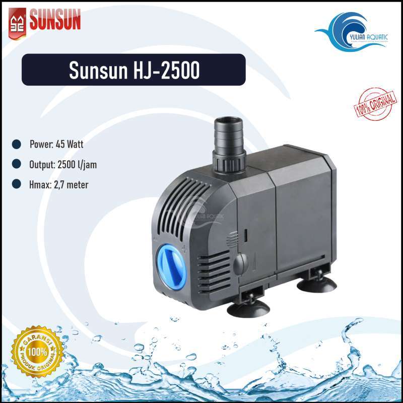 Jual Pompa Aquarium Sunsun Hj 2500 Original / Water Pump Sunsun Hj-2500 ...