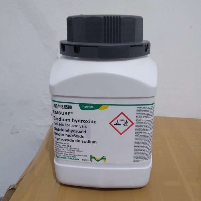 Jual Sodium Hydroxide / Naoh (p.a). 106498-merck. Packing 500 G Di ...