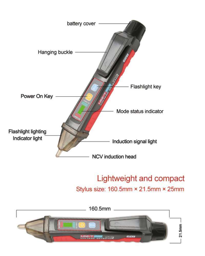 Jual Uni-t Socket Wall Ac Voltage Detector Electric Sensor Test Pen ...