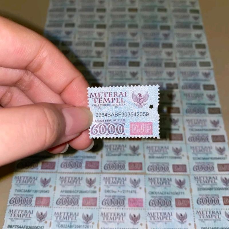 Jual Materai Atau Meterai Tempel 6000 Th 2010 2011 2012 2013 2014 2015 ...