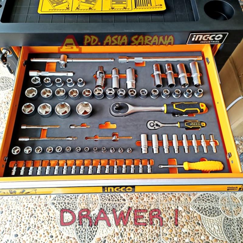 Promo Mechanical Tool Kit Chest Set 162pcs Ingco Htcs271621 Perkakas ...