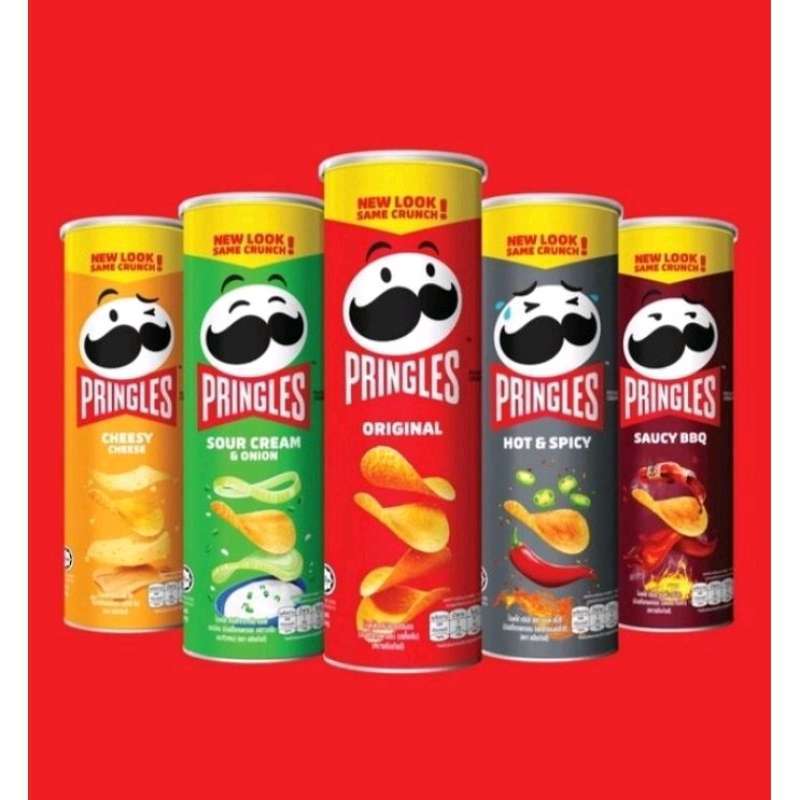 Jual Pringles Keripik kentang 107 gr all varian | Keripik Pringles ...