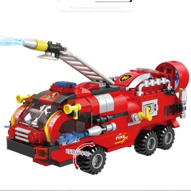 Promo [ Um ] 387pcs Balok Susun Pemadam Kebakaran 6 in 1 /Lego Fire ...