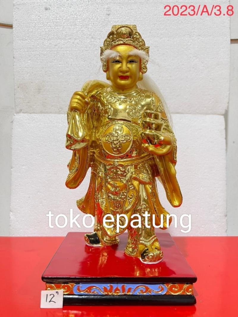 Promo Patung Dewa Kim Ci Pek/cian Qian Pe / Kim Ci Pe Kayu 12 Inch ...